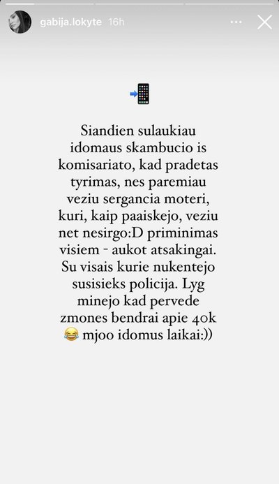 Į galimos aferistės pinkles įkliuvo ir „VB gang“ narė Gabija Lokytė ...