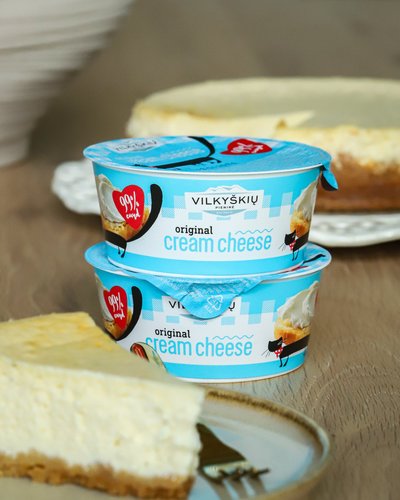 Tobulas keptas sūrio pyragas su Vilkyškių „Original Cream Cheese ...