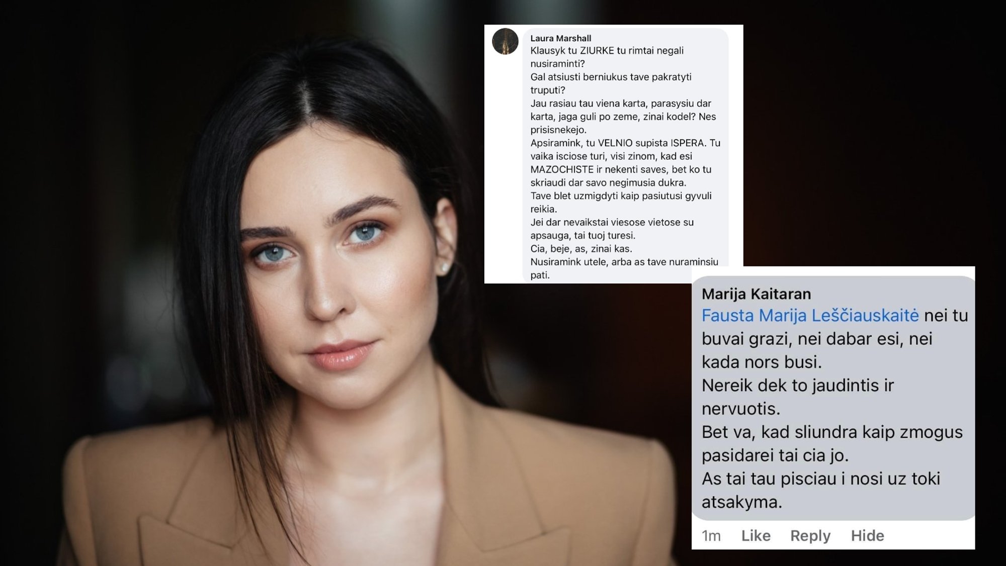 Fausta Marija Leščiauskaitė paviešino jau kurį laiką gaunamus ...