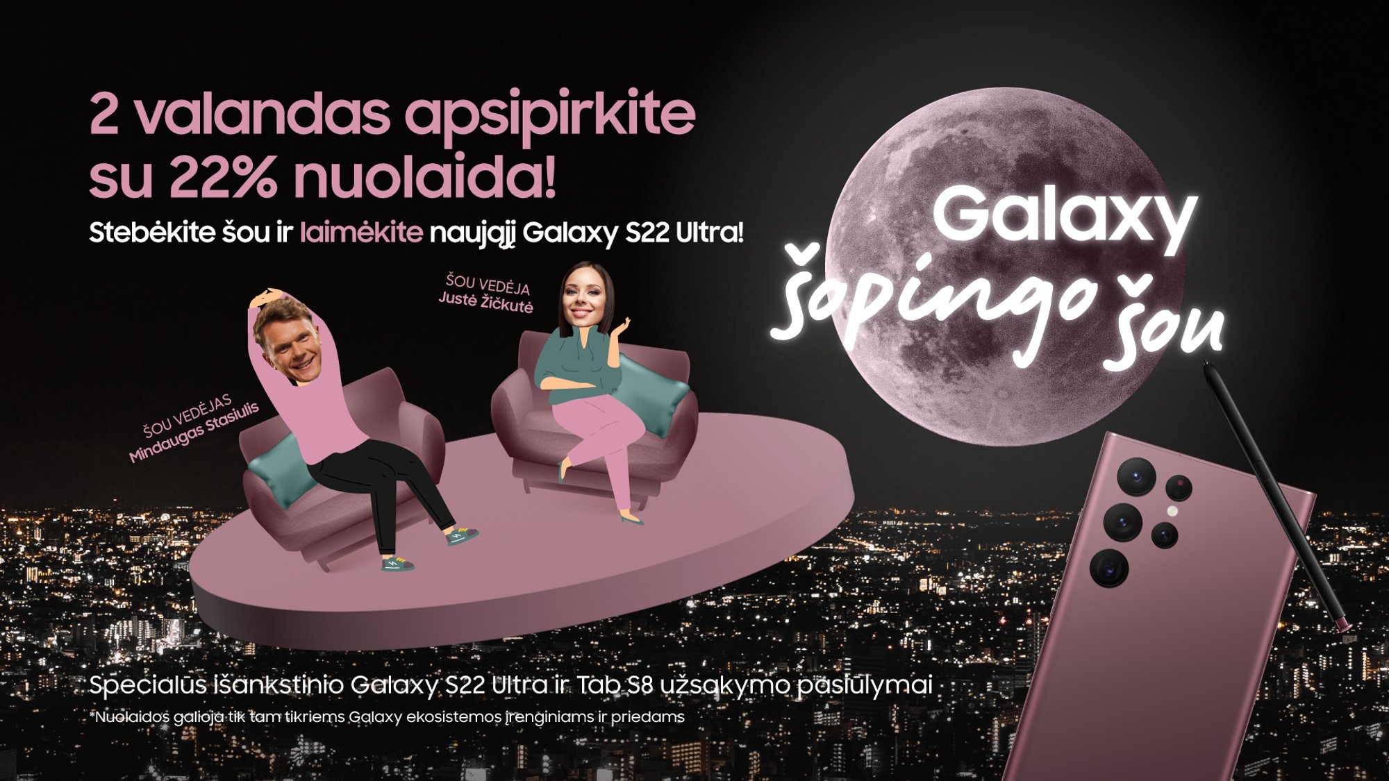 „Samsung Galaxy“ šopingo šou grįžta kartu su žymiausiais šalies ...