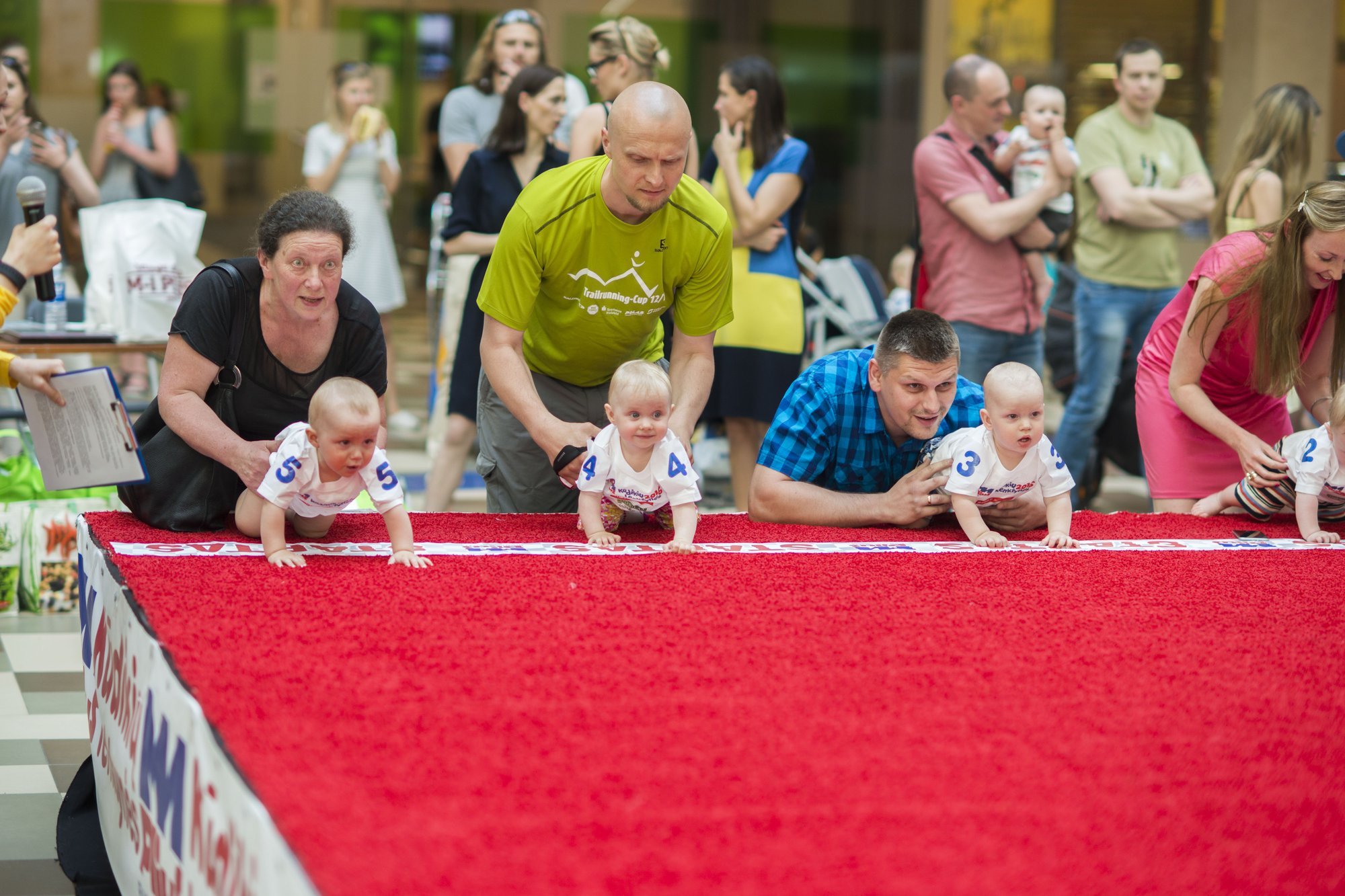 Lithuanian babies test their need for speed in crawling baby race ...