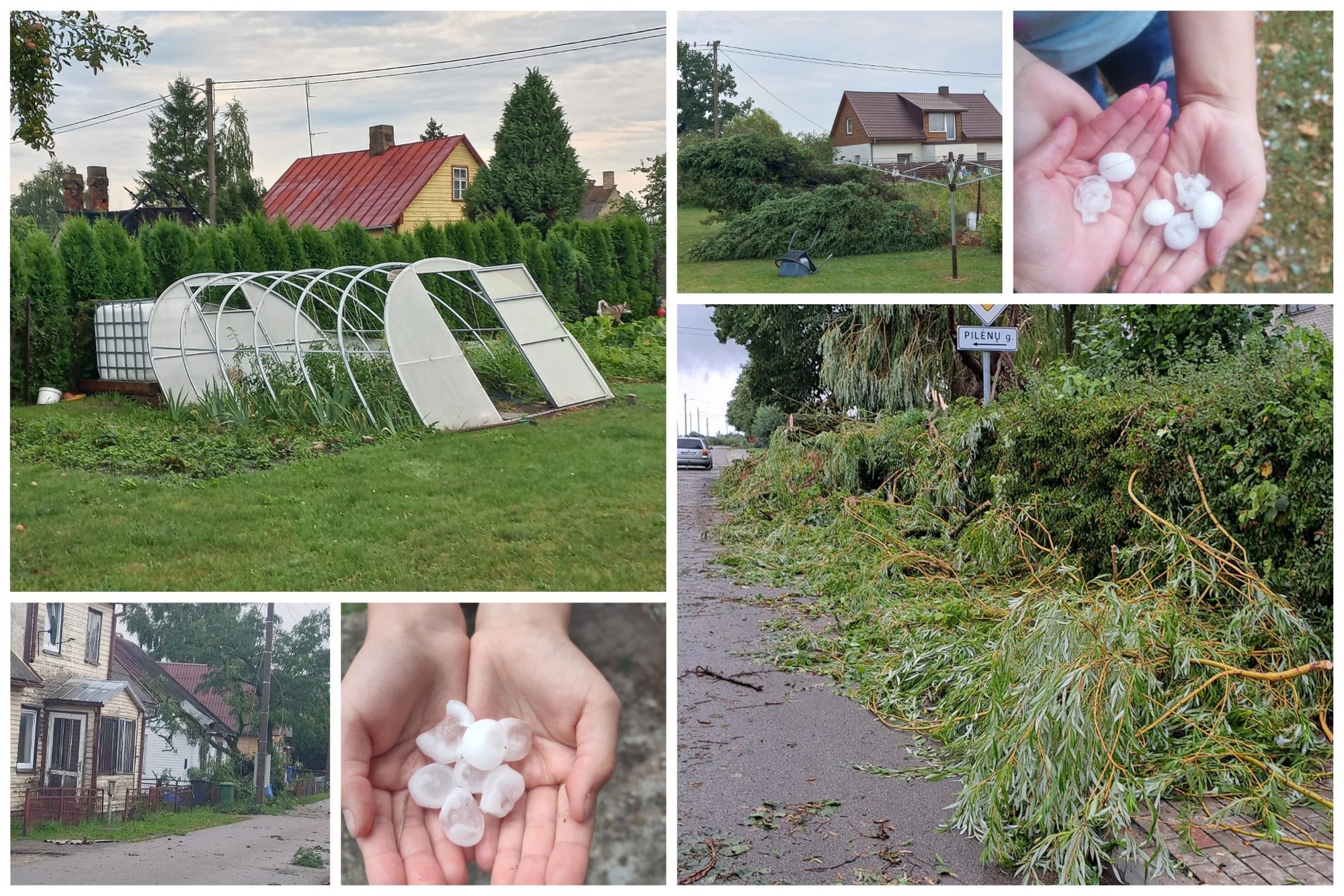 Škvalas ištaršė ir Kybartus: gyventojai dalinasi nuostoliais - Delfi vasara