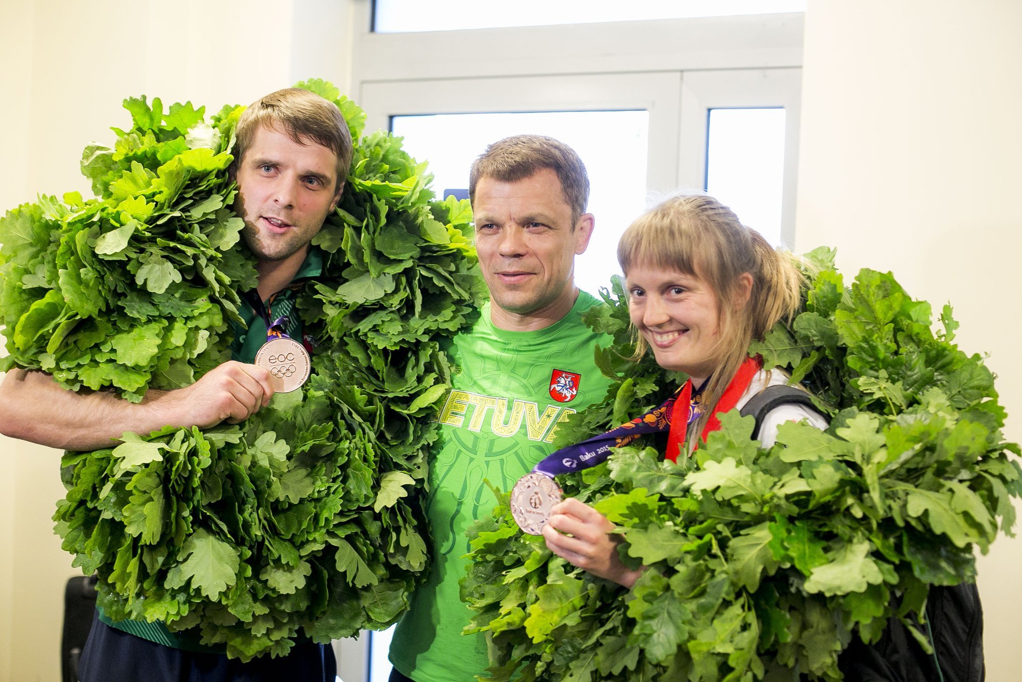 Į Lietuvą sugrįžo Europos žaidynių bronzas iškovoję sambo imtynininkai ...