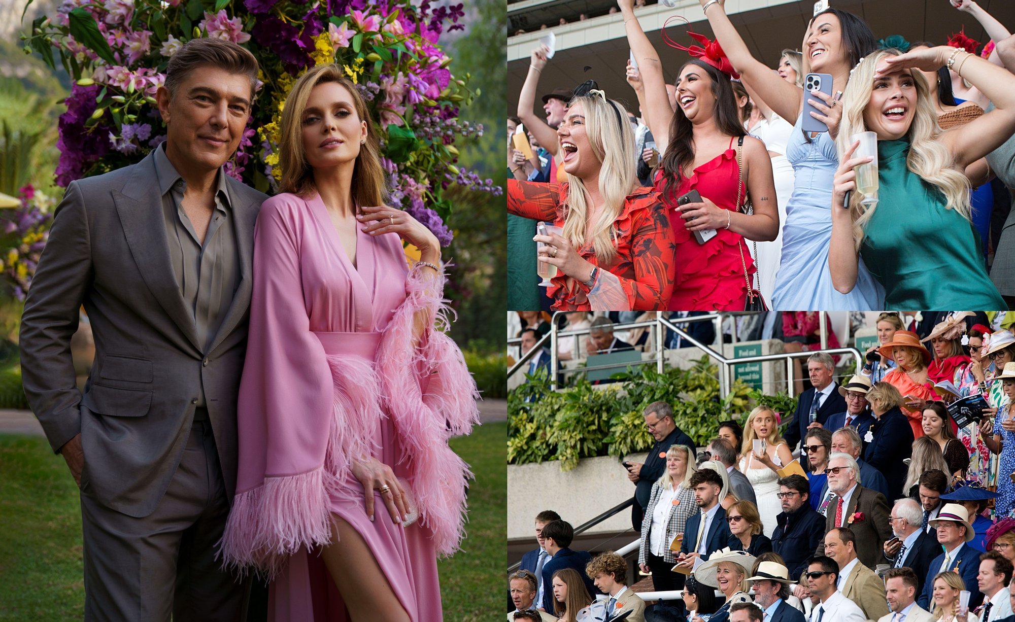 Su vyru prestižinėse žirgų lenktynėse pasirodžiusi Asta Valentaitė ...