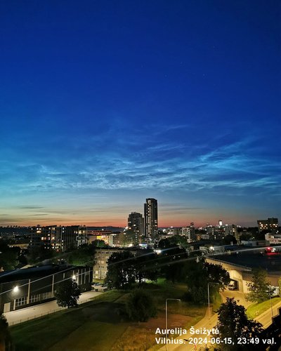 Nepaprasti vasaros naktų sidabriškieji debesys: vaizdas keri - Delfi vasara