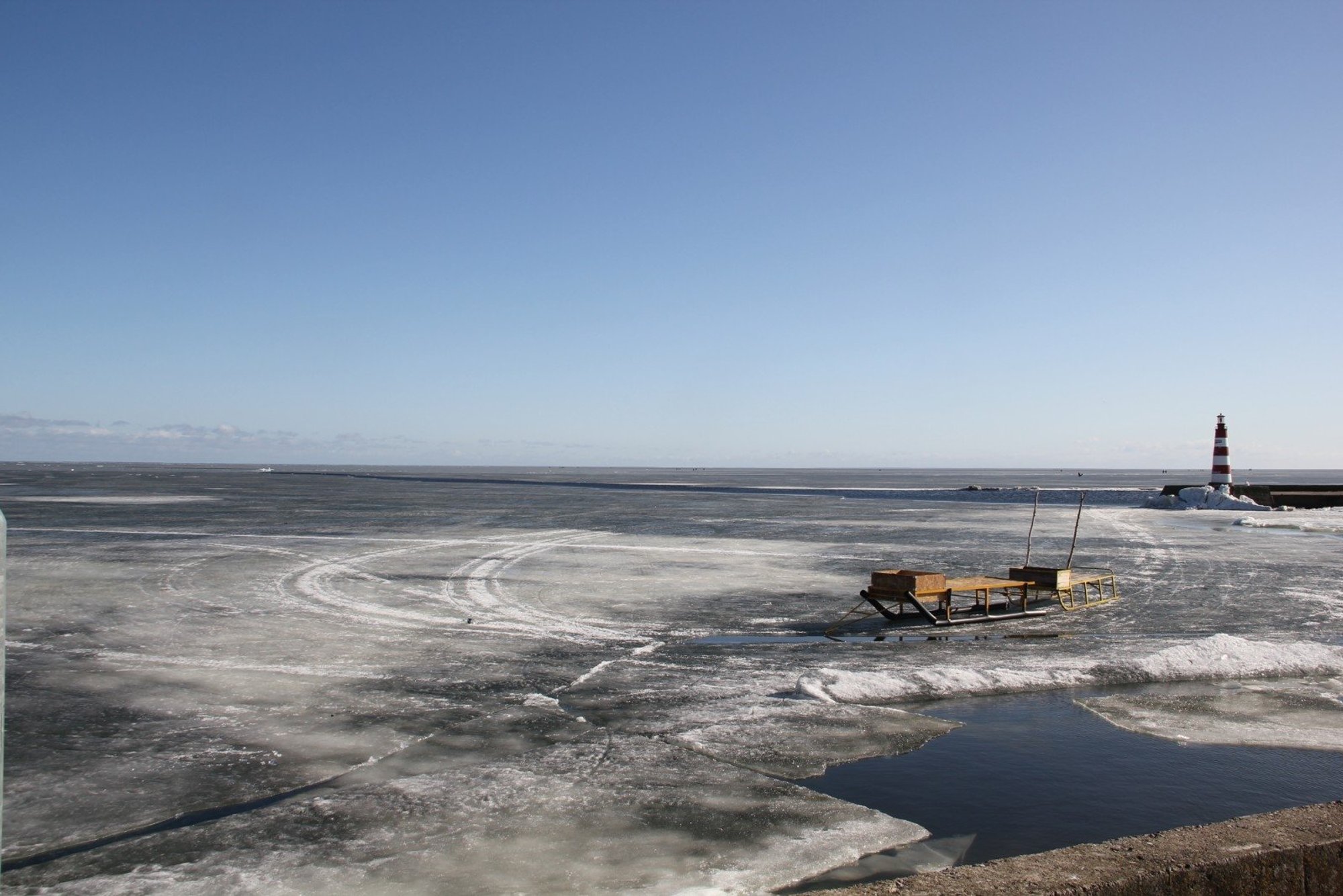 Svarbu: uždraudė lipti ant Kuršių marių ledo - Kablys.lt