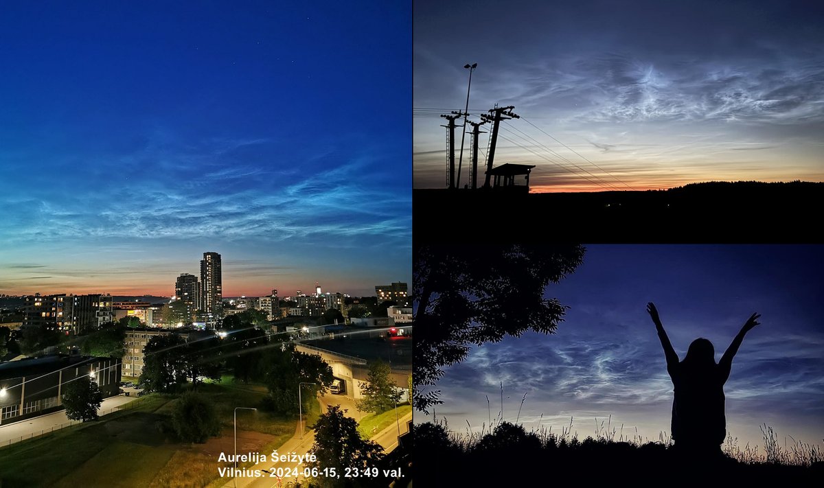 Nepaprasti vasaros naktų sidabriškieji debesys: vaizdas keri - Delfi vasara