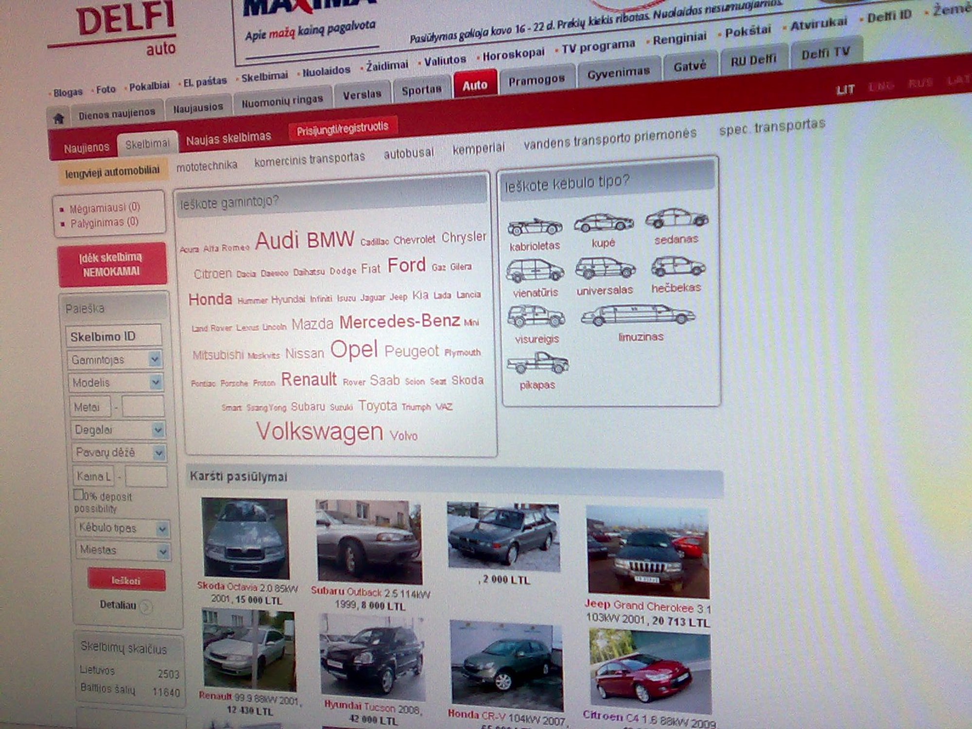 Auga susidomėjimas naujesnėmis transporto priemonėmis - Delfi auto