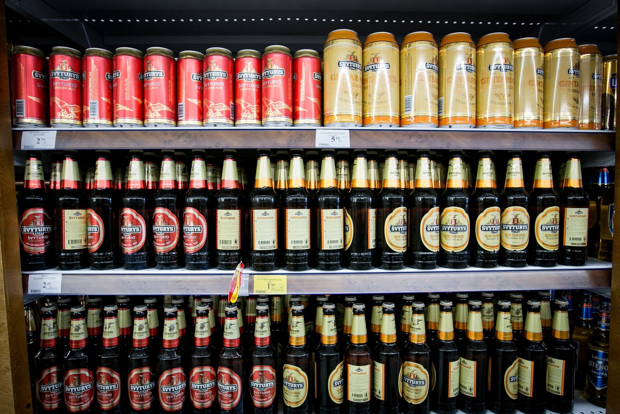 Продажи Svyturio-Utenos alus в прошлом году выросли на 4% до 170 млн ...