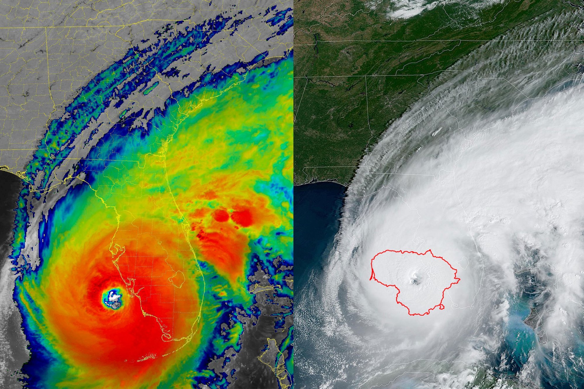 JAV pakrantes nusiaubęs istorinis uraganas Ianas – dydžio sulig Lietuva ...