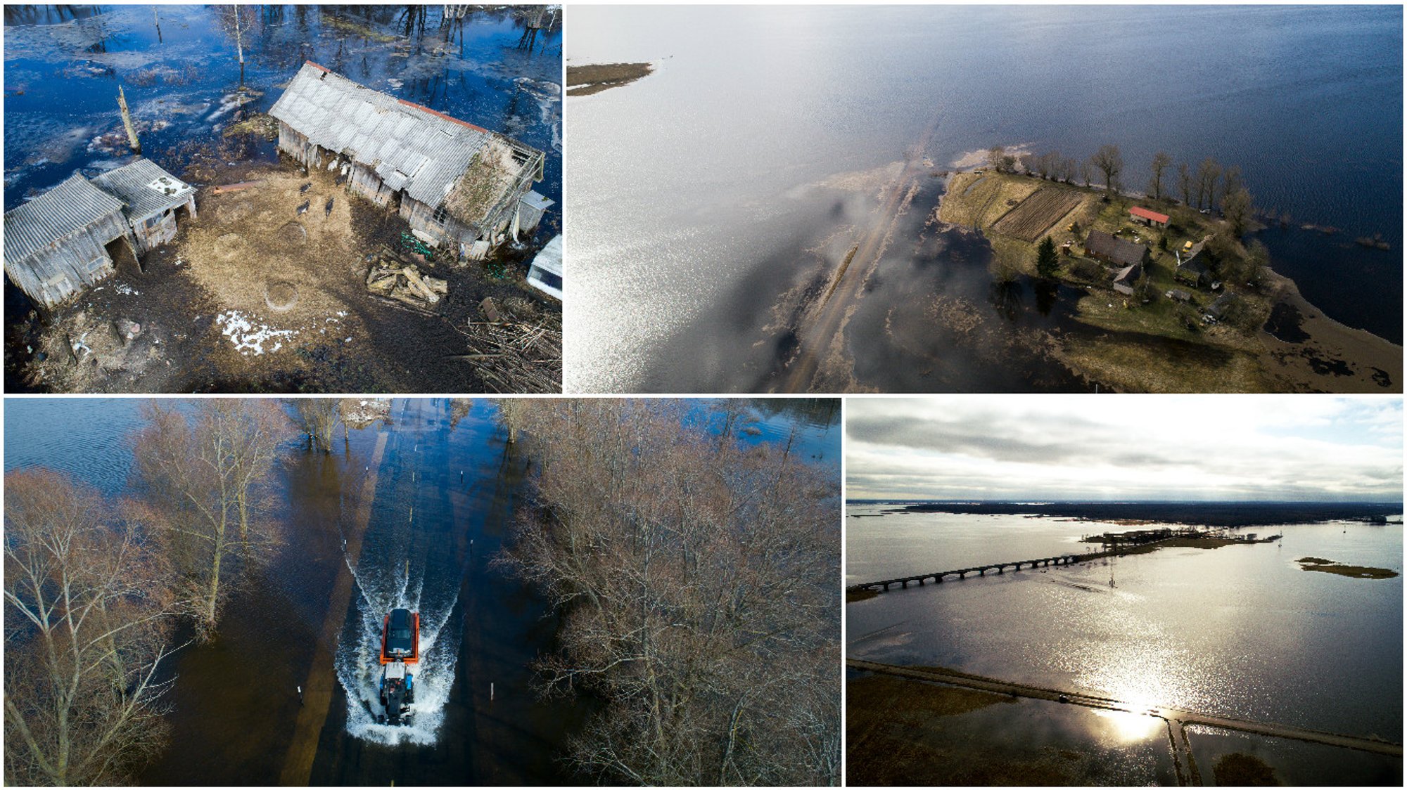 Rusnė skęsta: užfiksuotas paralyžiuojantis potvynis - Delfi